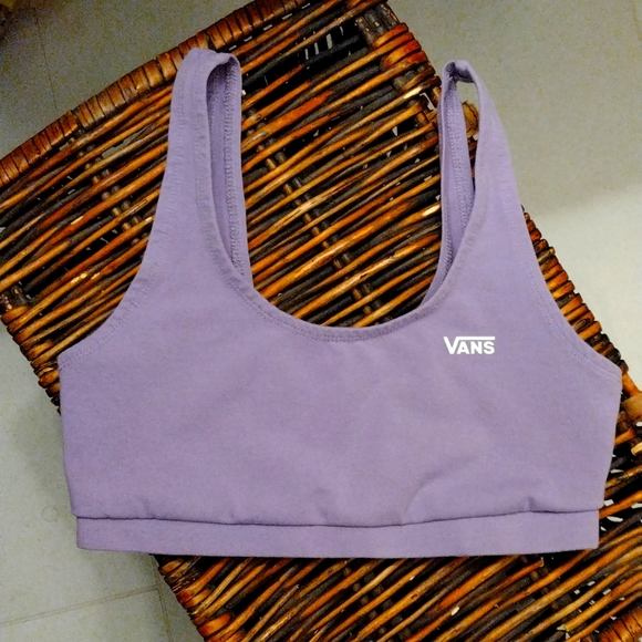 Vans | Intimates & Sleepwear | Vans Flying V Violet Sports Bra | Poshmark